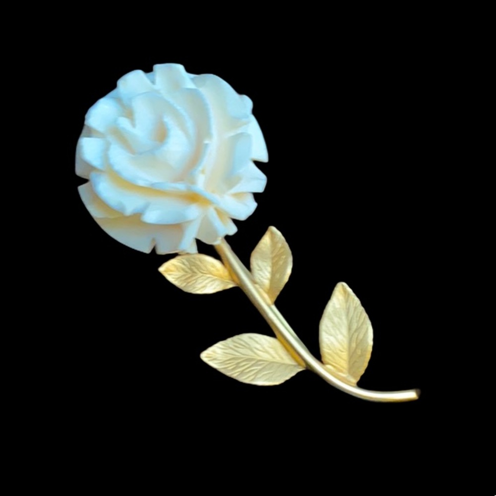 Vintage Karen Lynne Flower Brooch 12k Gf - Gem